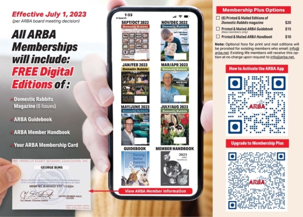 ARBA – Promoting the responsible breeding of rabbits and cavies.