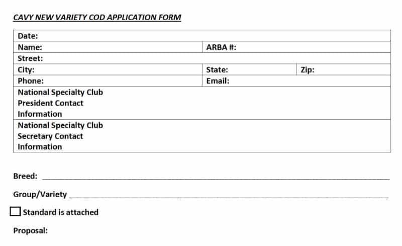 Cavy Standards Committee – ARBA